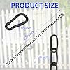 Amazon.com: Gate Chain Lock with Carabiners Barn Chain Link 20'' Black ...