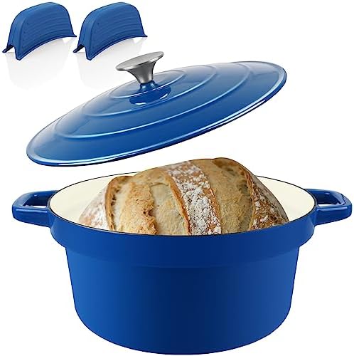 Amazon.com: Cast Iron Dutch Oven with Lid – Non-Stick Ovenproof ...