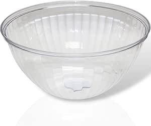 Amazon.com: Blue Sky Disposable Clear Salad Bowls - 150oz | 1 Count ...