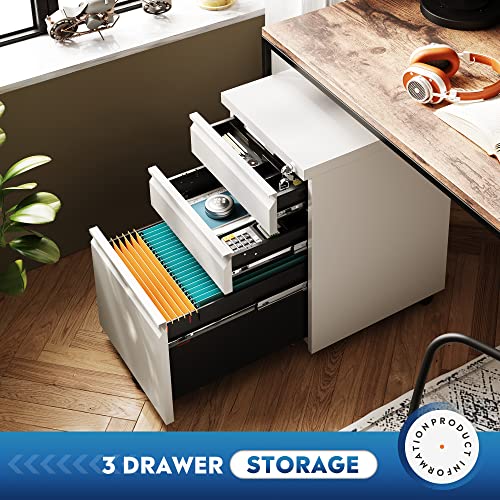 Snapklik.com : DEVAISE 3 Drawer Mobile File Cabinet
