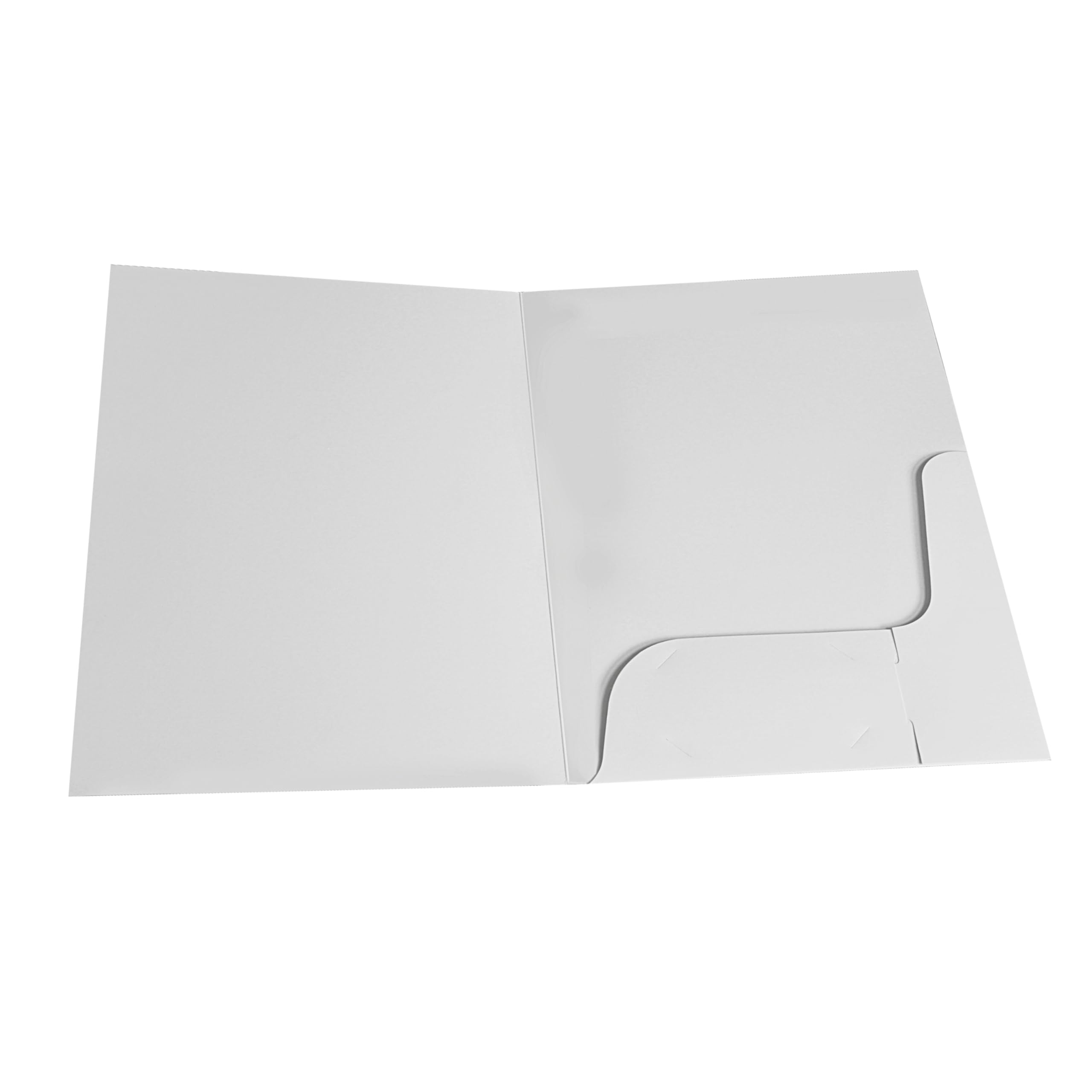 Cathedral Products White Gloss 250gsm Card Presentation Folders with ...