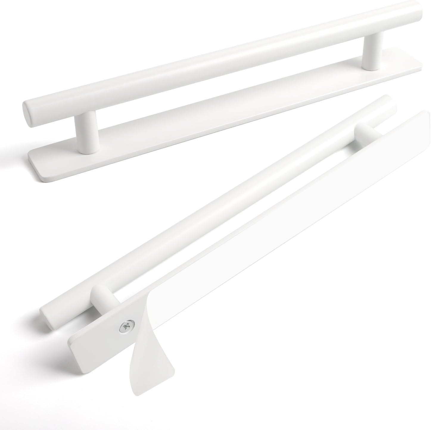 BaiNong 2 Pack Stick on Handle 8-1/2 inch White self Adhesive Cabinet ...