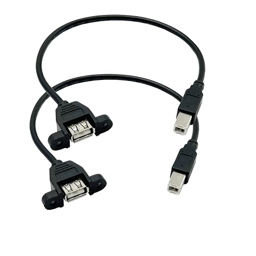 Amazon.com: Seadream USB Printer Cable 2Pack USB A Female Panel Mount ...