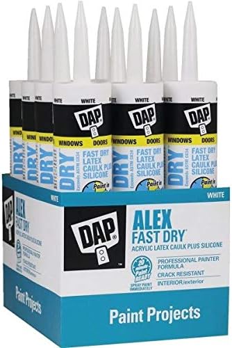 Amazon.com: Dap Inc 18425 10.1 oz. Alex Fast Dry Acrylic Latex Caulk ...