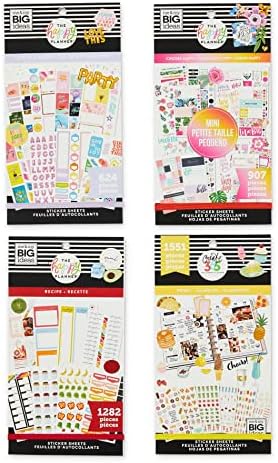 Amazon.com: Happy Planner 30 Sheet Sticker Book 4 Pack Bundle - 4 ...