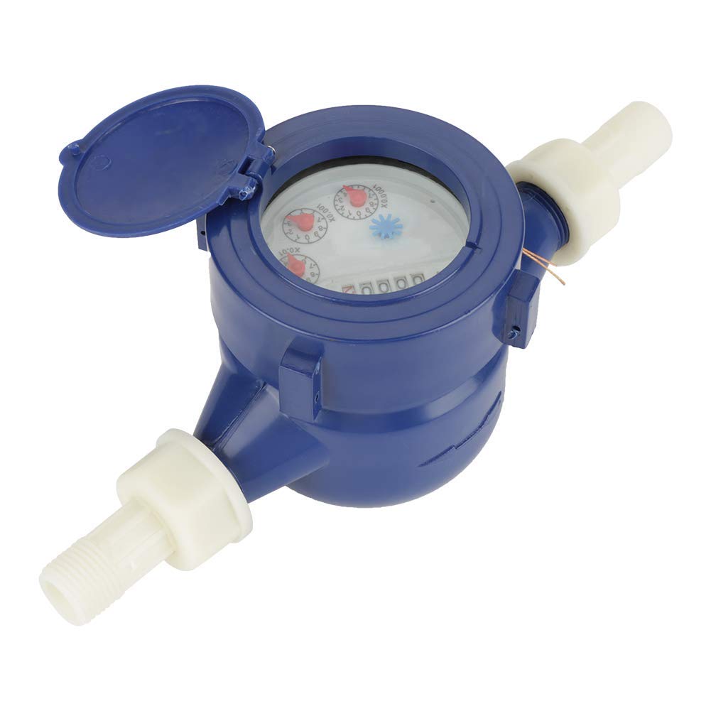 Buy Water Meter, DN15 Garden Home Plastic Cold Water Meter Single Water ...