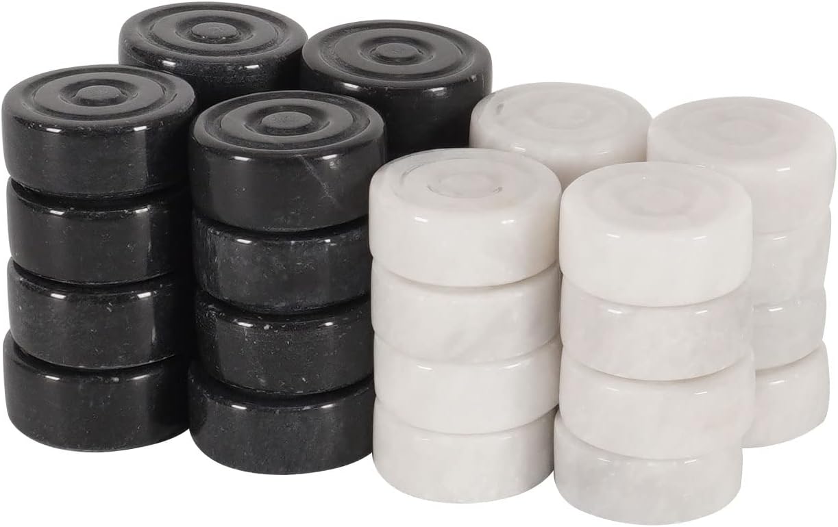 Amazon.com: WE Games Checkers Pieces Only, Wooden Checker Board Game ...