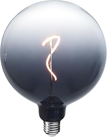 ONEWISH G150 Globe LED Bulb - Gradient Black Clear Glass Decorative ...