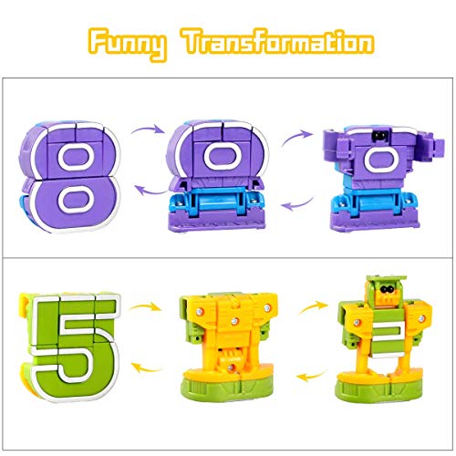 Lydaz Number Bots Robot Toys for Kids 3-5, STEM Learning Educational ...