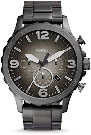 Fossil Watch for Men Nate, Quartz Chronograph Movement, 50 mm Smoke ...