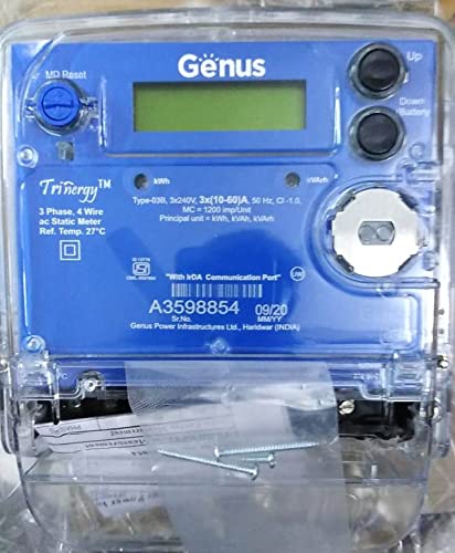 Buy Genus Meter 3- Phase Multi-Function LCD Display -3X V, 3X (10-60 ...