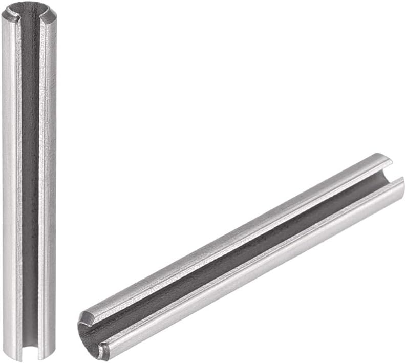 Amazon.com: uxcell Slotted Spring Pin - M3 x 30mm 304 Stainless Steel ...