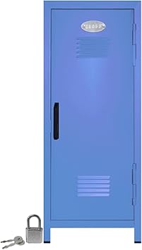 Amazon.com: Mini Locker with Lock and Key Pastel Blue -10.75" Tall x 4. ...