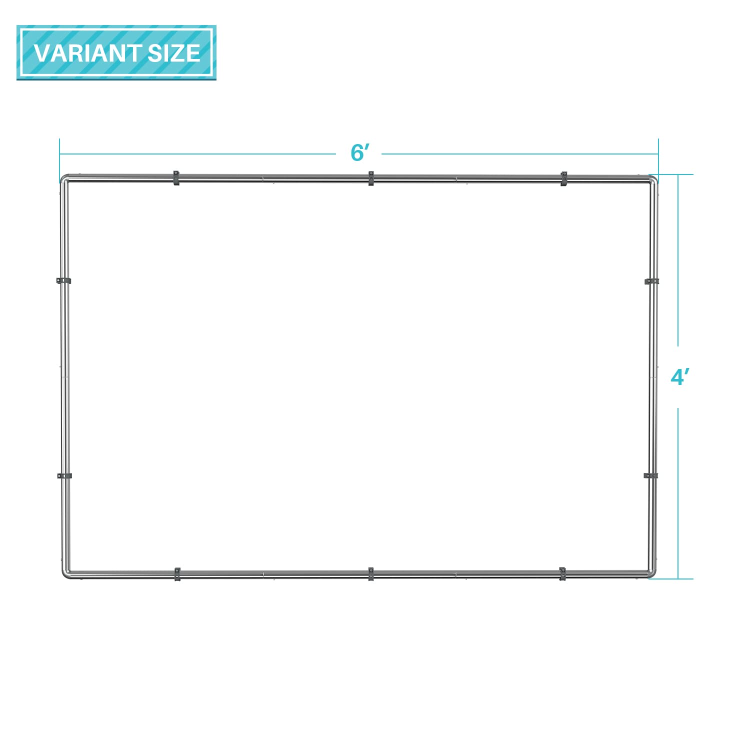 Snapklik.com : COARBOR Wall Mounting Stainless Steel Banner Frame ...