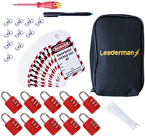 Lock Out Off Metal MCB | Tag | Padlock Kit with Case and Pen: Leaderman ...