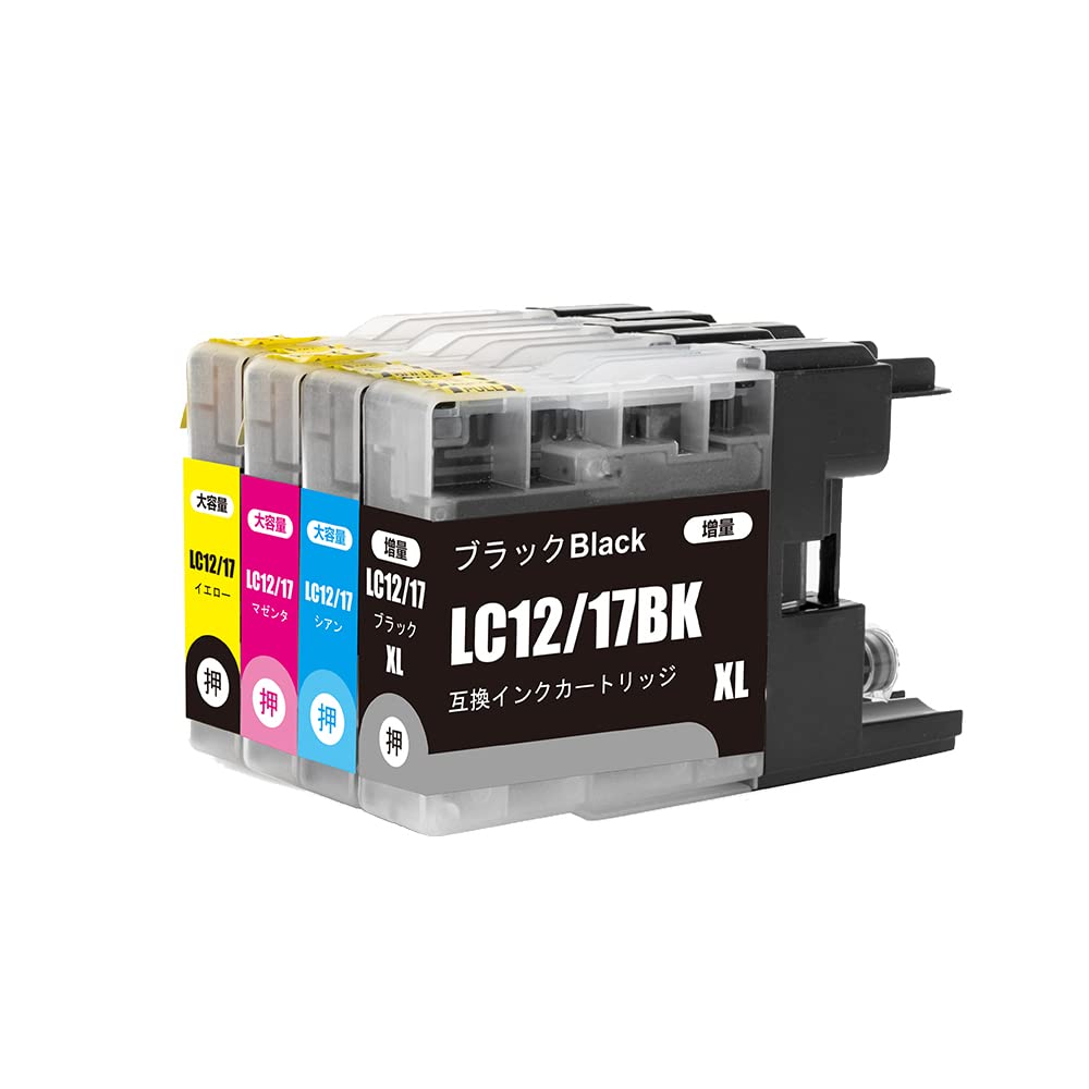 Amazon.co.jp: LC12 LC17 染料 4色セット (LC12/17BK×1 LC12/17C×1 LC12/17M×1 ...