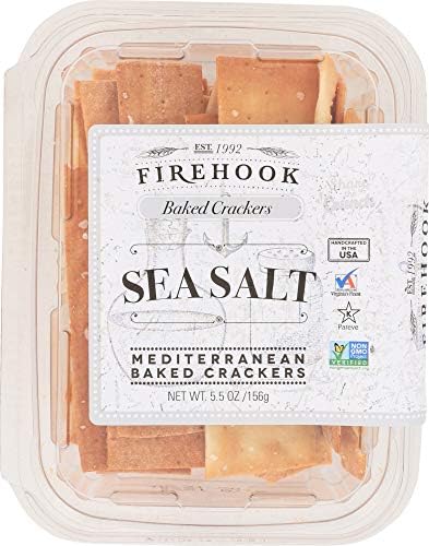 Amazon.com: Firehook Baked Crackers, Cracker Sea Salt Organic, 5.5 Ounce