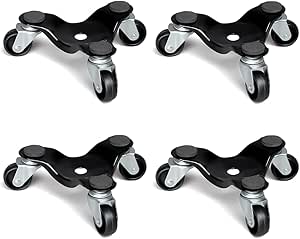 Pack of - 4 Furniture Moving Wheels to Move Heavy Objects 3 Wheel ...
