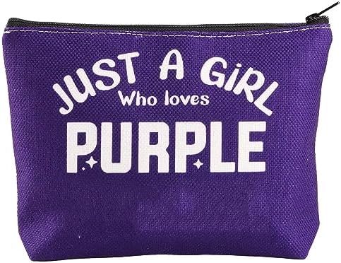 Amazon.com: Hillban 6 Pcs Purple Makeup Bag Gifts Purple Lover Gift ...
