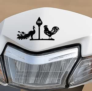 Murugan Vel with Peacock and Rooster Sticker for Car and Bike Easy to ...