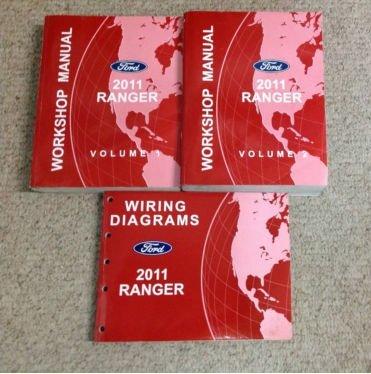 2011 Ford RANGER TRUCK Service Shop Repair Workshop Manual Set OEM Worn ...