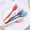 SBOMHS 5.5 Inch Fruit Forks Cake Forks Stainless Steel (Coloured ...