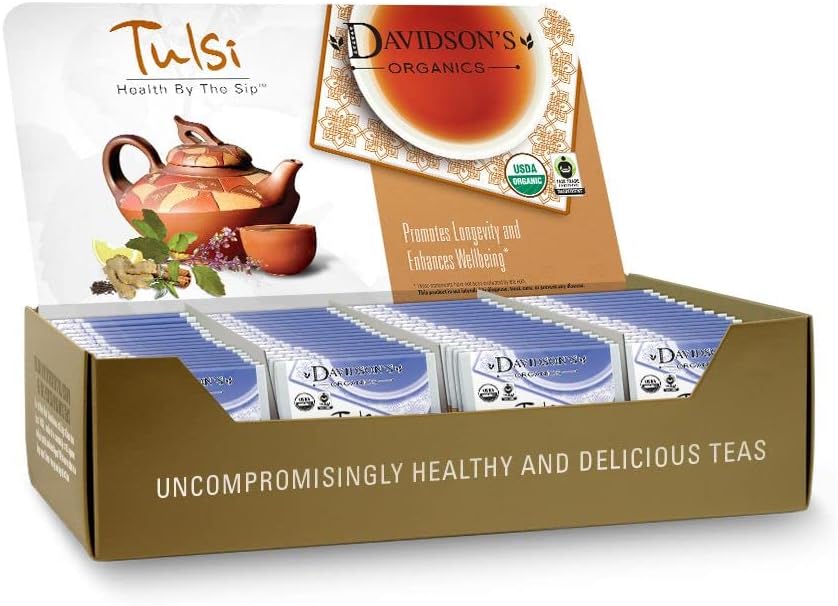 Amazon.com : Davidson's Organics, Tulsi Mango Peach, 100-count ...