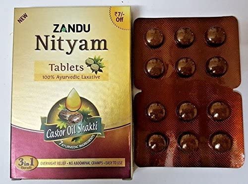 Buy Zandu Nityam Tablet - 12 Tablets Online at Low Prices in India ...
