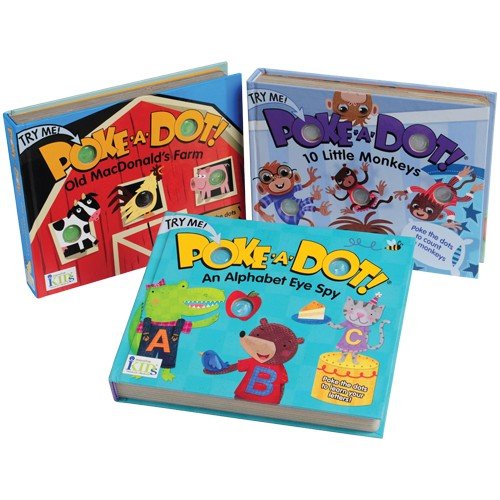 Amazon.com: Set of 3 Poke-A-Dot Interactive Books for Young Readers ...