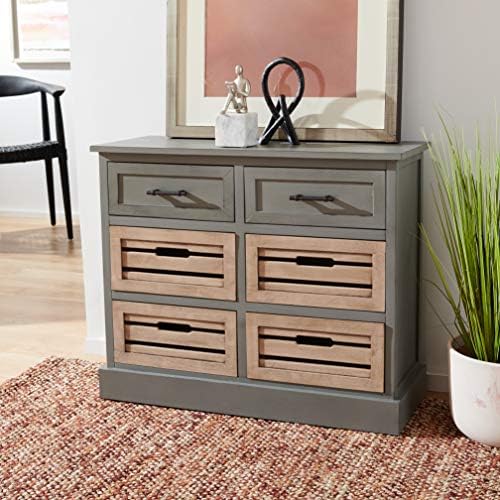Amazon.com: Safavieh American Homes Collection Jackson Grey 4-Drawer ...