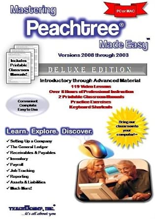 Mastering Peachtree Made Easy Training Tutorial v. 2008 through 2003 ...