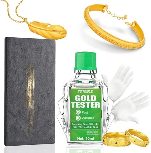 Amazon.com: Gold Test Kit, Gold Testing Kit 10k 14k 18k 22k 24K Silver ...