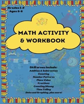 Math Activity and Workbook- Addition , Subtraction, Fractions, Place ...