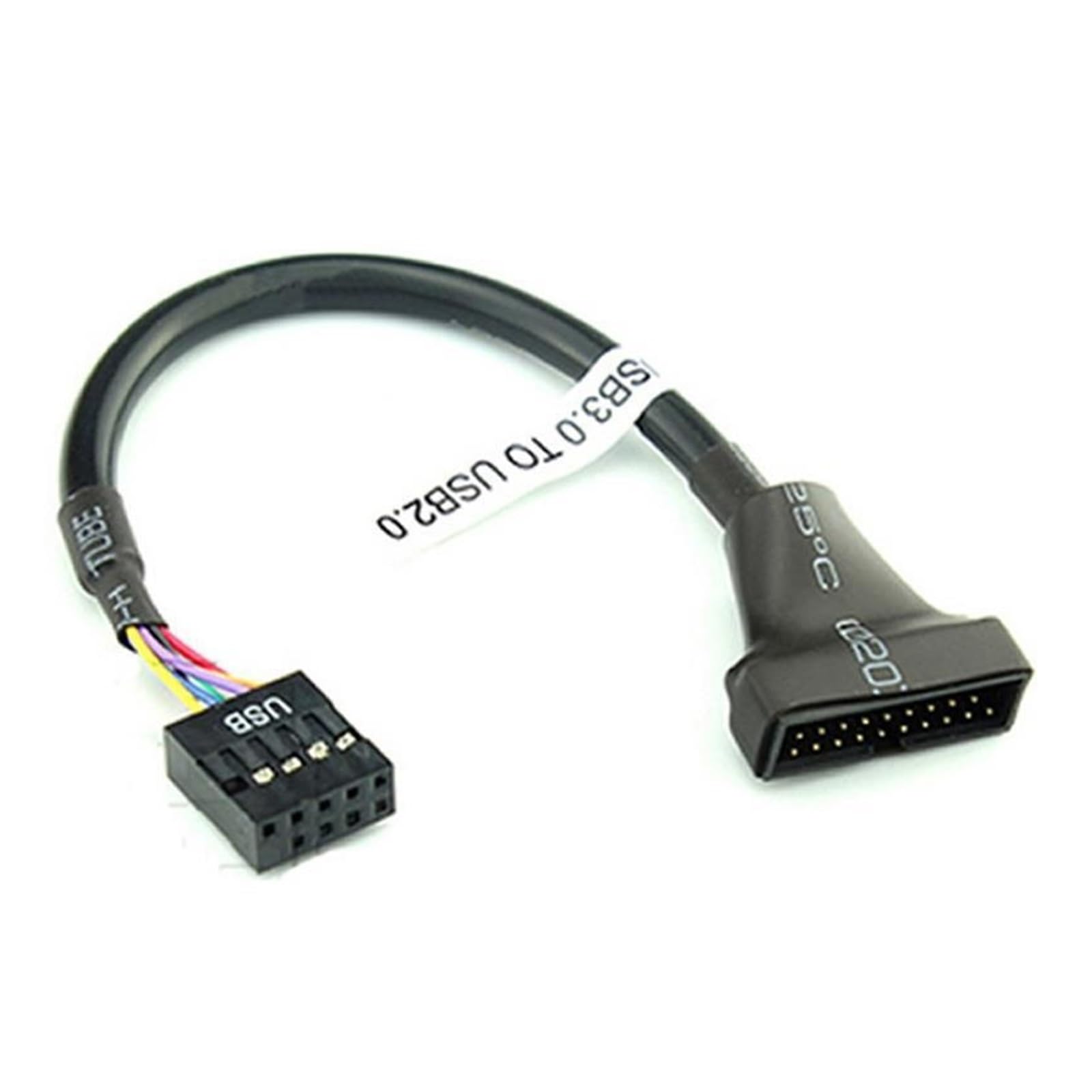 Amazon.com: Cable 19/20 Pin USB 3.0 Female to 9 Pin USB 2.0 Male ...