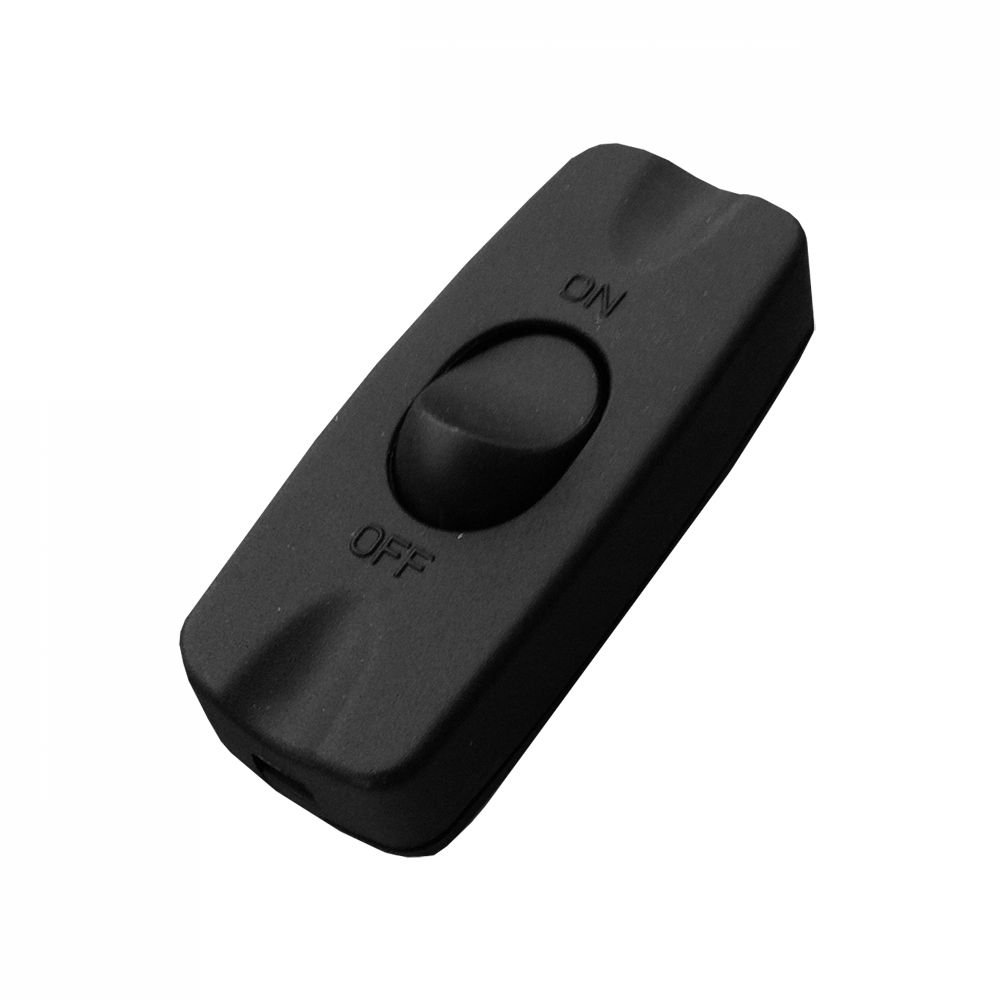 1 X INLINE ROCKER LIGHT SWITCH BLACK 2A TABLE LAMP SWITCH : Amazon.co.uk