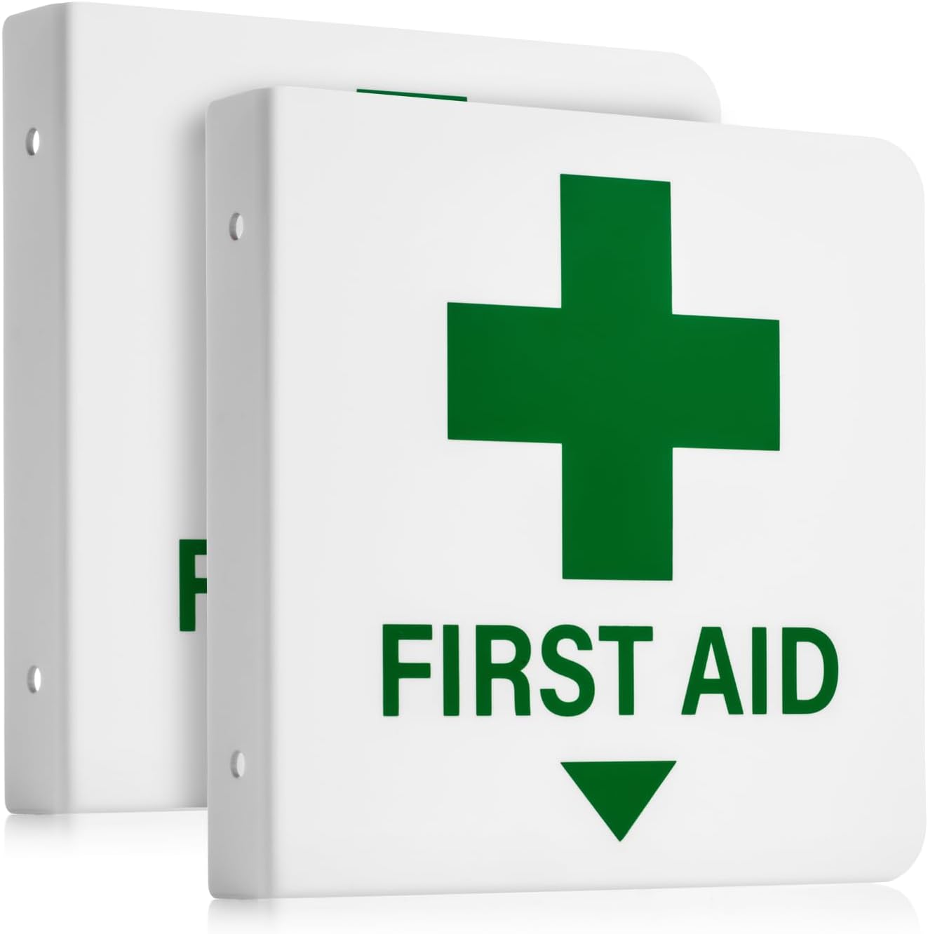 Amazon.com: 2pk First Aid Kit Sign | Wall Mount 3D Projecting Signage ...