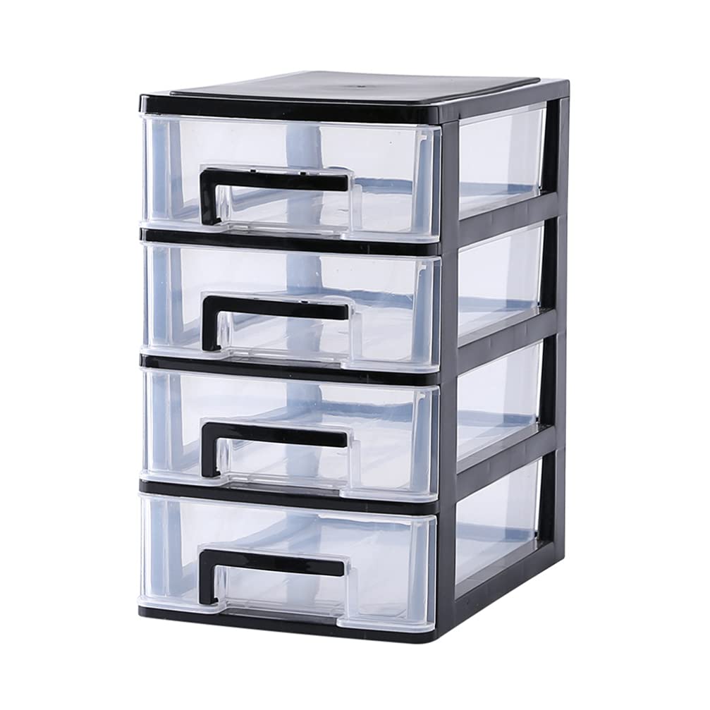 Amazon.com: Gatuida Plastic Storage Drawers, Clear Desktop Drawer ...
