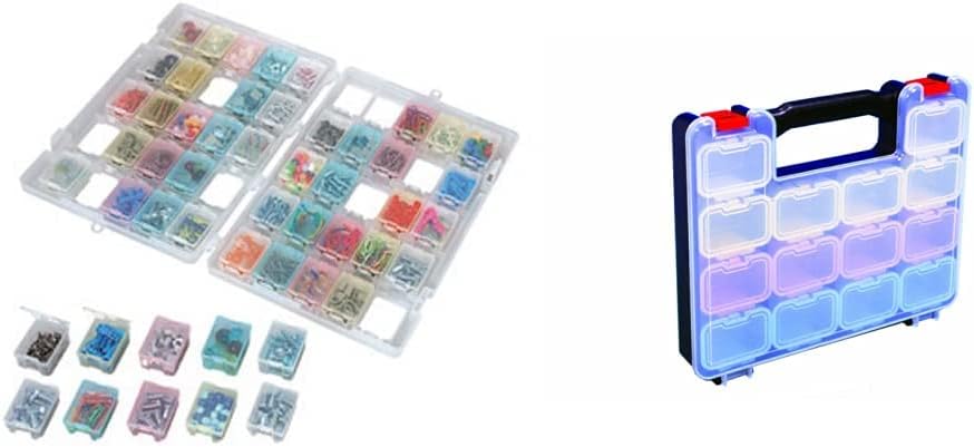 Amazon | デンサン スケルトンパーツケース 大 SP33-MS50 & ベルトパーツボックスミニ BPS-3814【セット買い】 | パーツボックス