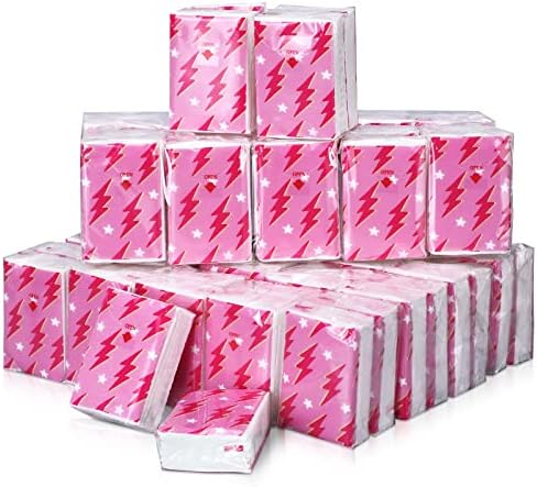 Amazon.com: Marsui 60 Pack Preppy Facial Tissue for Teen Girls Pink ...