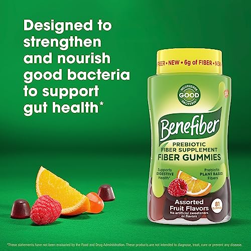 Benefiber Prebiotic Fiber Supplement Gummies for Digestive Health ...