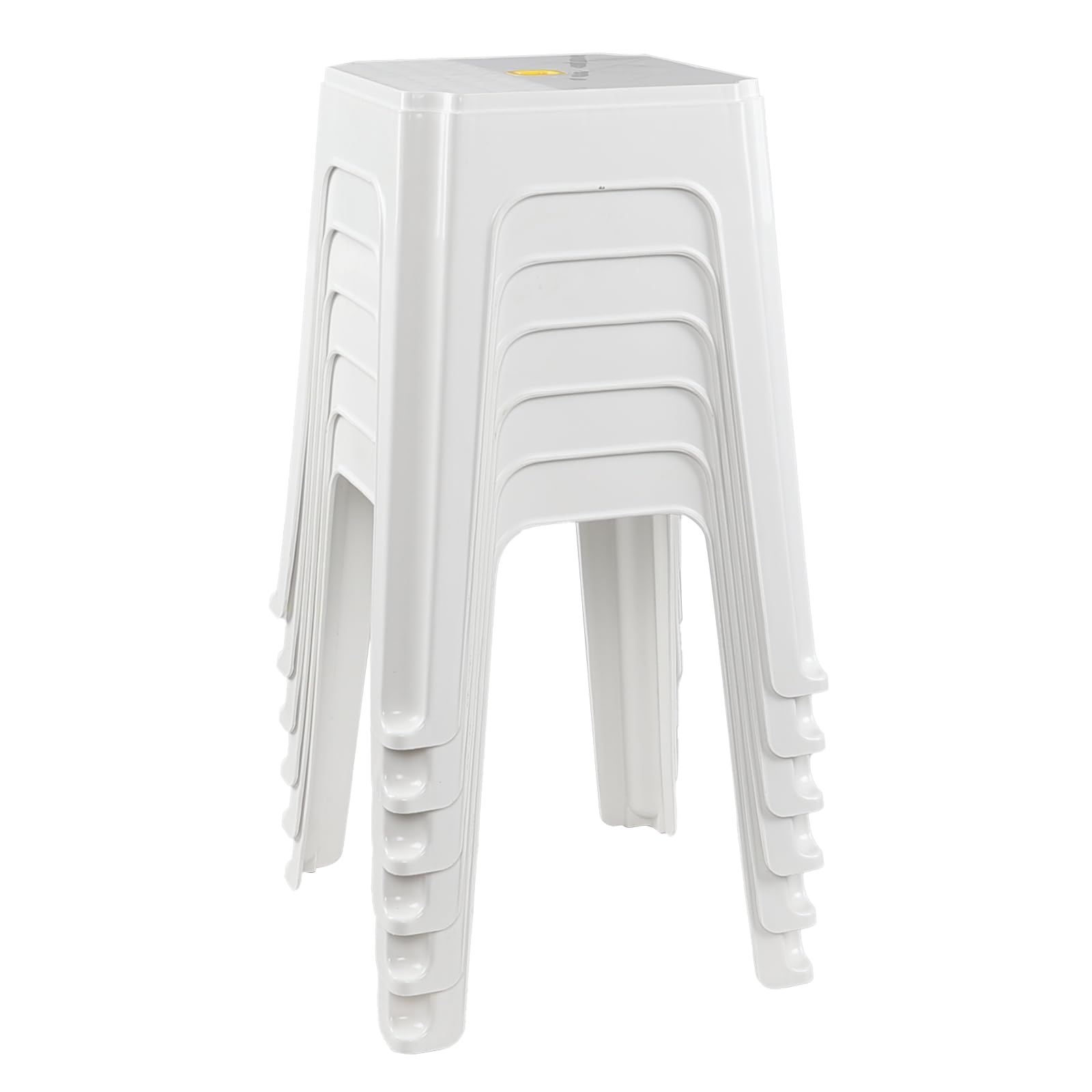 Amazon.com: Ponpong 18.7 Inch Plastic Stack Backless Stools, Classroom ...