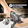 HYCHIKA Mini Circular Saw, with 3pcs Blades (85mm), Scale Ruler, 500W ...