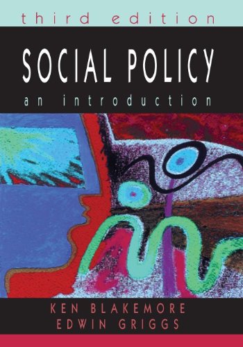 Social Policy: An Introduction: Blakemore, Ken, Griggs, Edwin ...