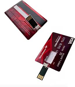 Amazon.com: 128 GB High Speed USB 2.0 Flash Drive Credit Card Design ...