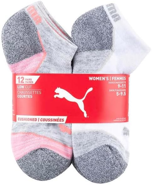 PUMA Women’s Low Cut Socks, 12-Pair, Multicolor, 6-11 : Amazon.ca ...