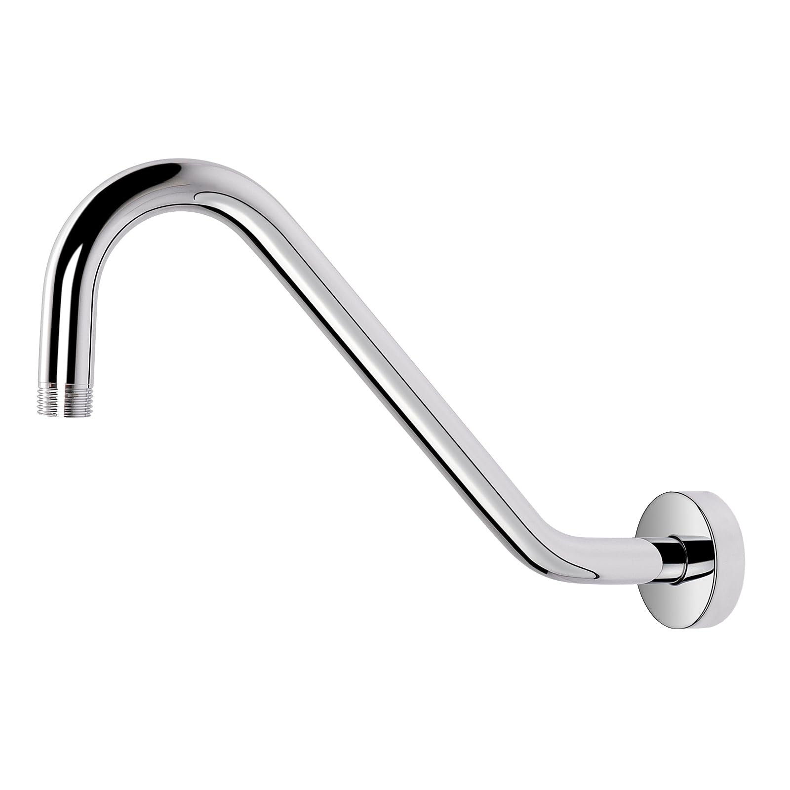 NearMoon J Shaped Shower Head Extension Arm, Stainless Steel Shower ...