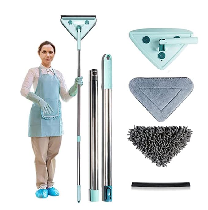 Grylan Wet & Dry Adjustable Twist Floor Cleaning Mop Long Handle 360 ...