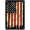 Amazon.com: Retro Metal American Flag Tin Sign Wall Decor Art, Vintage ...
