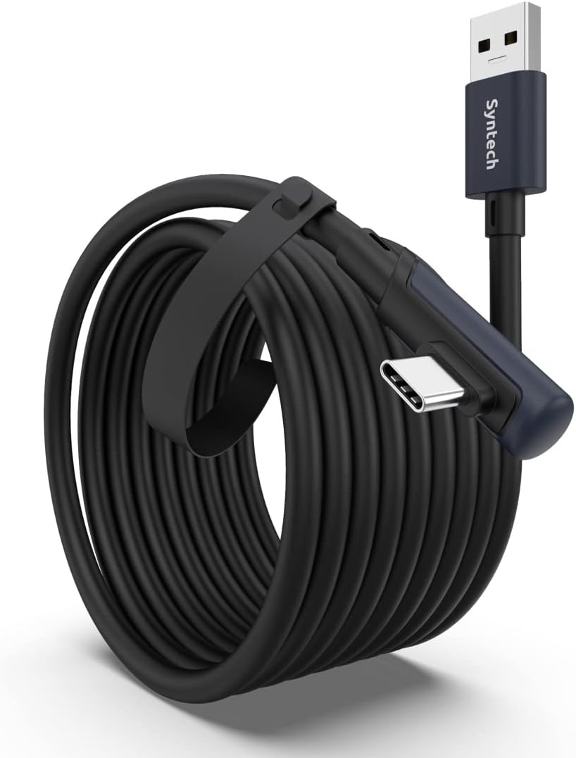 Amazon.com: Kuject Link Cable 20FT Compatible for Quest 3 and Quest 2 ...