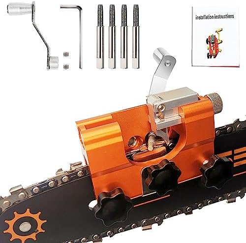 Amazon.com: Chainsaw Sharpener, Hand Crank Chain Saw Blade Sharpener ...